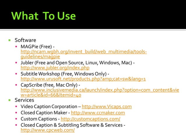 Closed captions overview | PPTX
