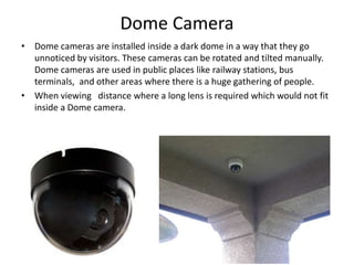 Closed Circuit Television(CCTV) | PPTX