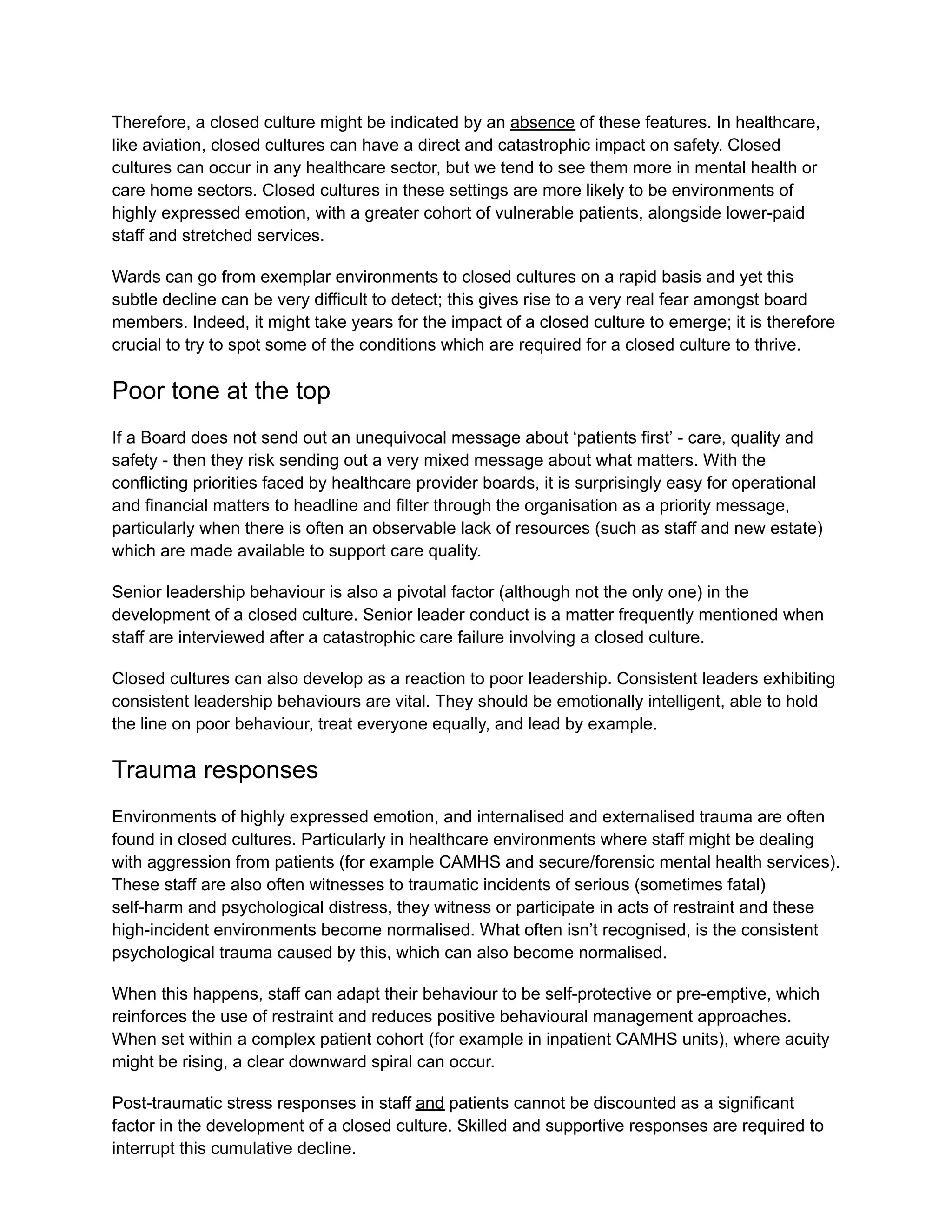 Closed cultures… and how to prevent them | PDF