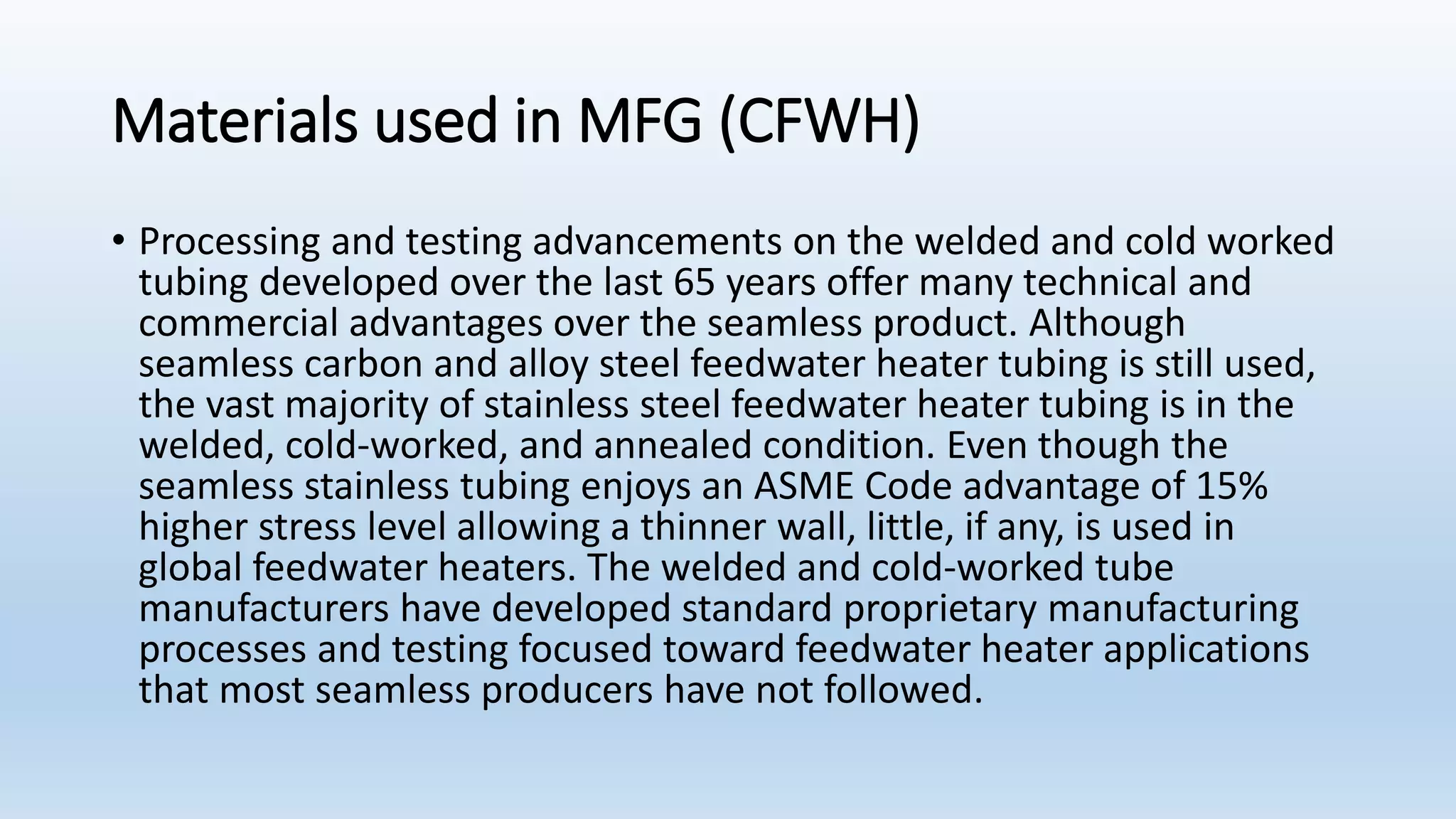 Closed feed water heaters :) | PPTX