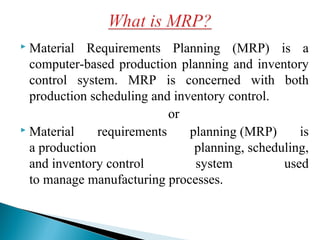 Closed loop mrp system | PPT