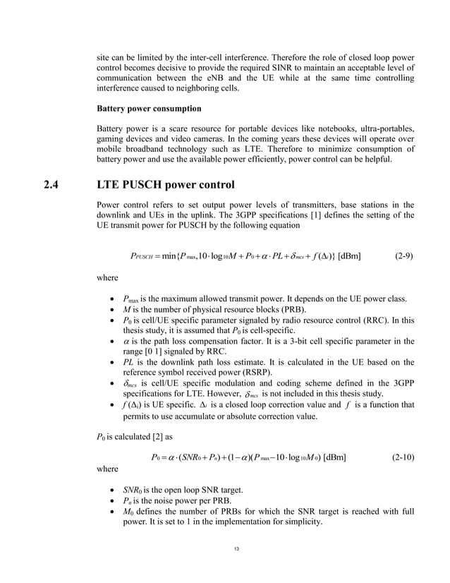 Closed loop power control for lte uplink | PDF