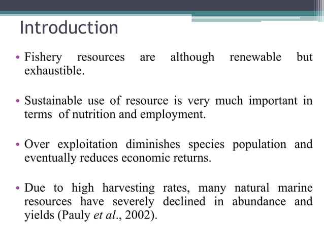 Closed seasons and its significance in fishing | PPTX