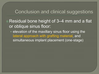 Closed Sinus Lift Surgery | PPTX