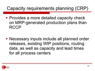 Close Loop MRP | PPT | Logistics | Business