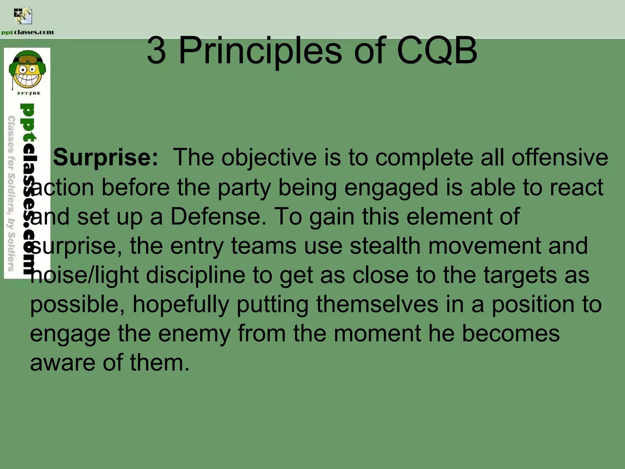 Close quarters battle (cqb ).ppt