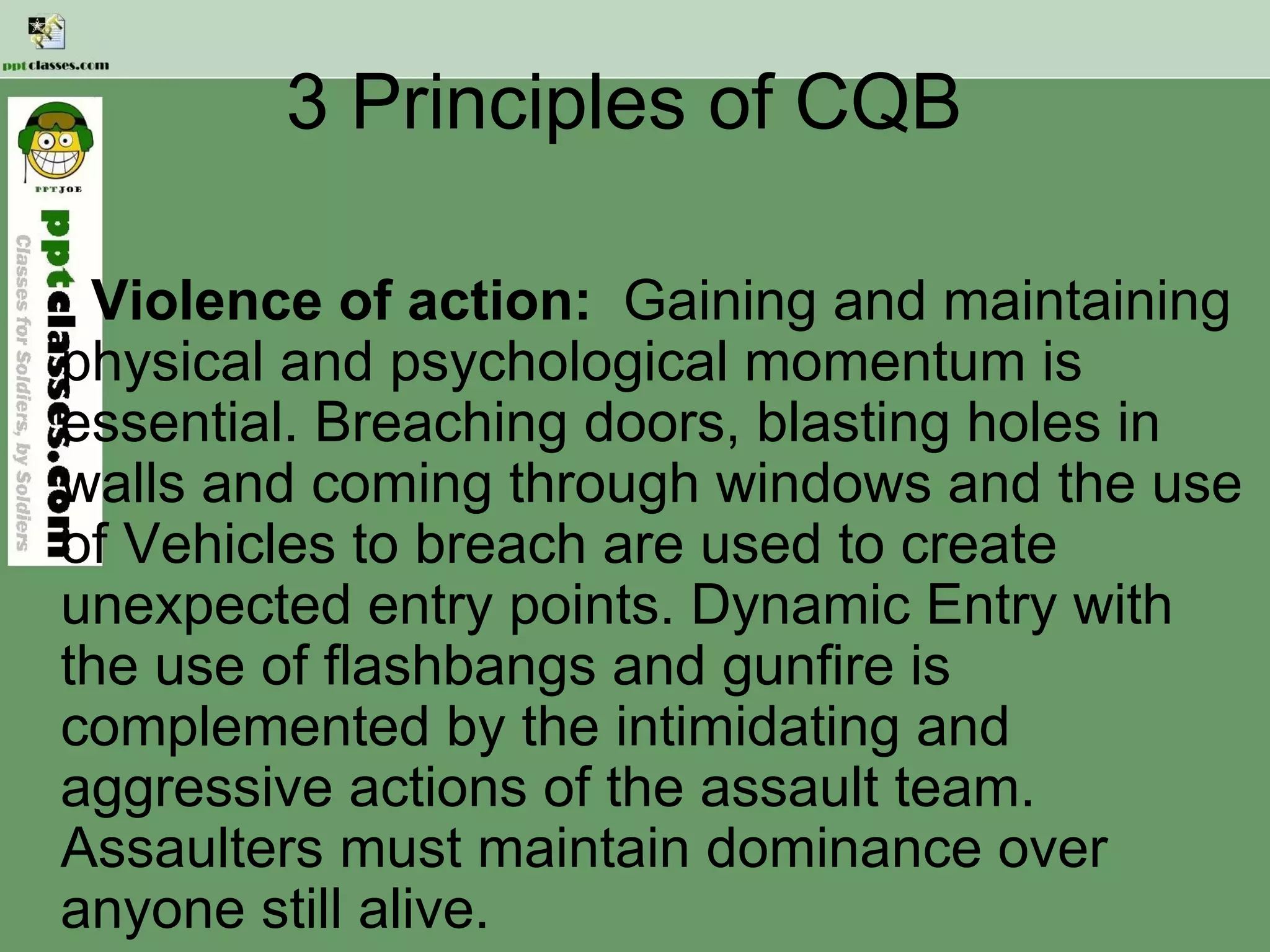 Close quarters battle (cqb ).ppt