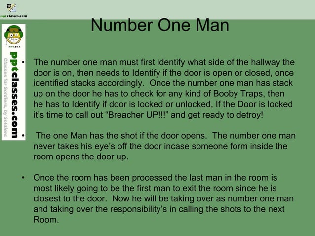 Close quarters battle (cqb ).ppt