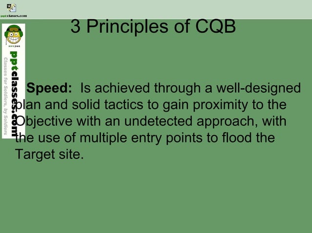 Close quarters battle (cqb ).ppt
