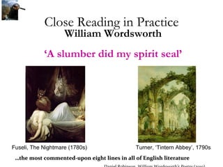 Close reading - sample lecture | PPT