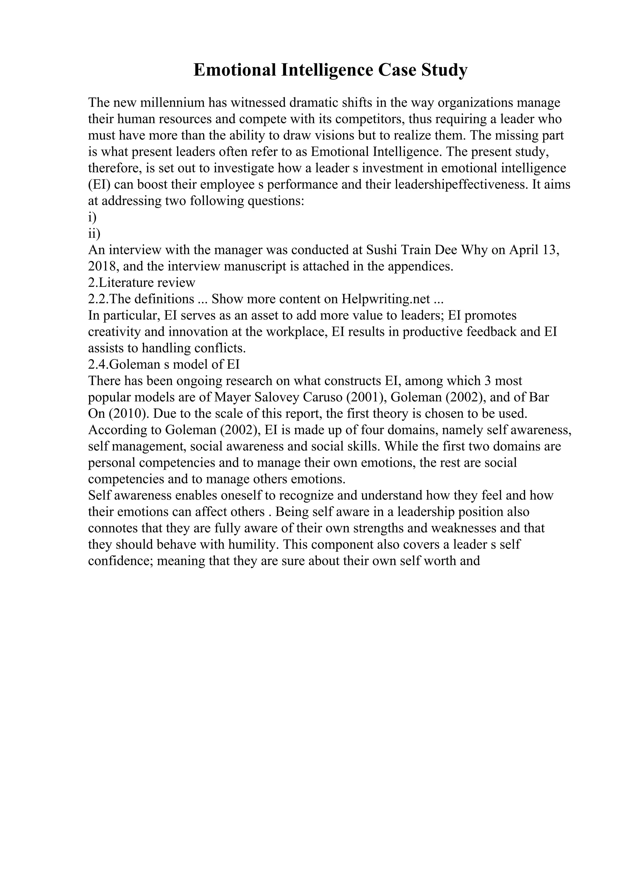 Close Reading Essay Examples | PDF