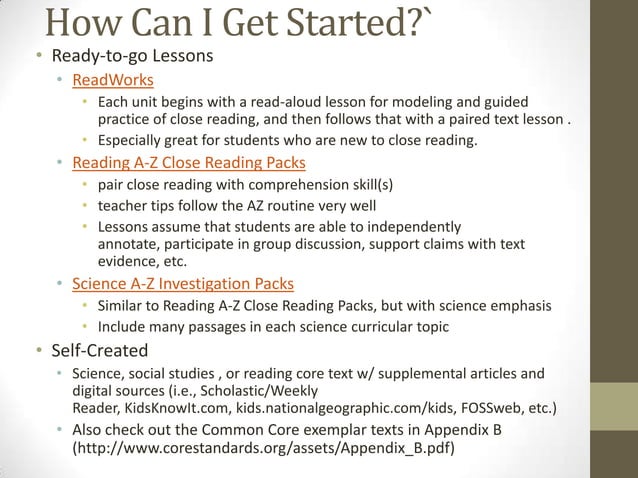 Close reading in the elementary grades | PPTX | Educational Assessment ...