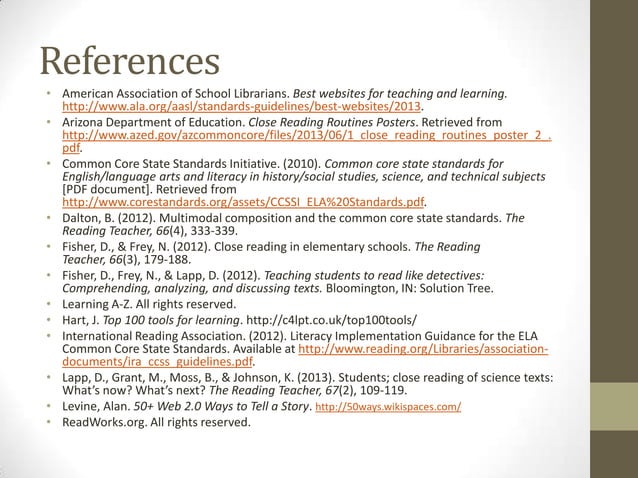 Close reading in the elementary grades | PPTX | Educational Assessment ...