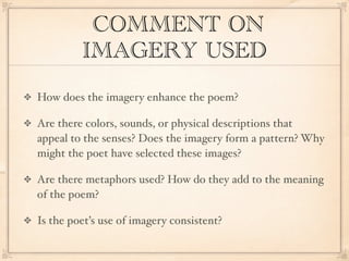 Close reading of poem activity | KEY