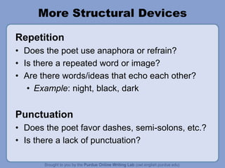 Close Reading Poetry OWL.ppt