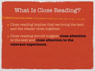 CommonCore.com - Close Reading Skills | PDF