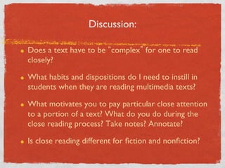 CommonCore.com - Close Reading Skills | PPT