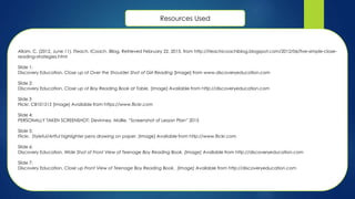 Close Reading Strategies | PPTX