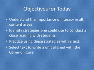 Close reading workshop | PPTX