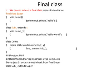 Closer look at classes | PPTX | Programming Languages | Computing