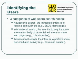 CLOSER User Needs Assessment | PPT
