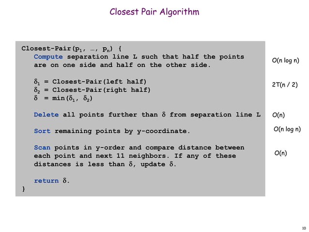 ClosestPair_Kleinberg_and_Tardos.pptx_enjoy | PPT | Computing | Technology & Computing