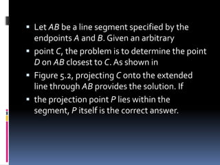 Closest point on line segment to point | PPTX