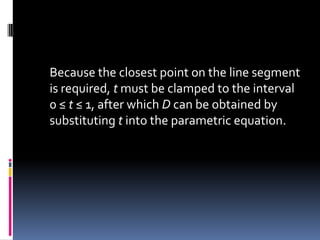 Closest point on line segment to point | PPTX