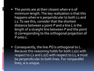 Closest point on line segment to point | PPTX