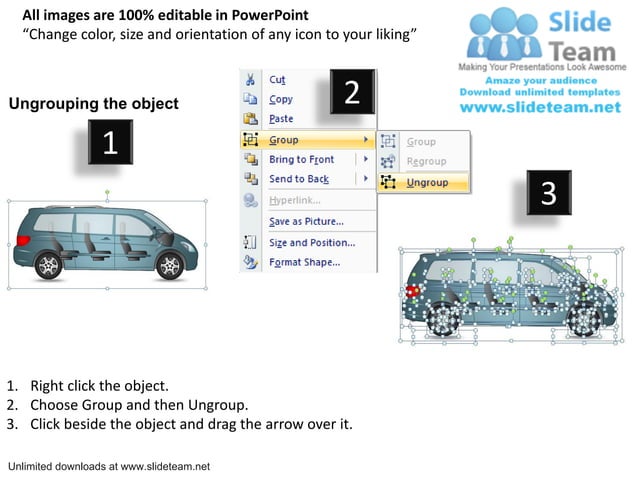 Close up minivan with steering wheel windshield luggage rack side view powerpoint slides and ppt ...
