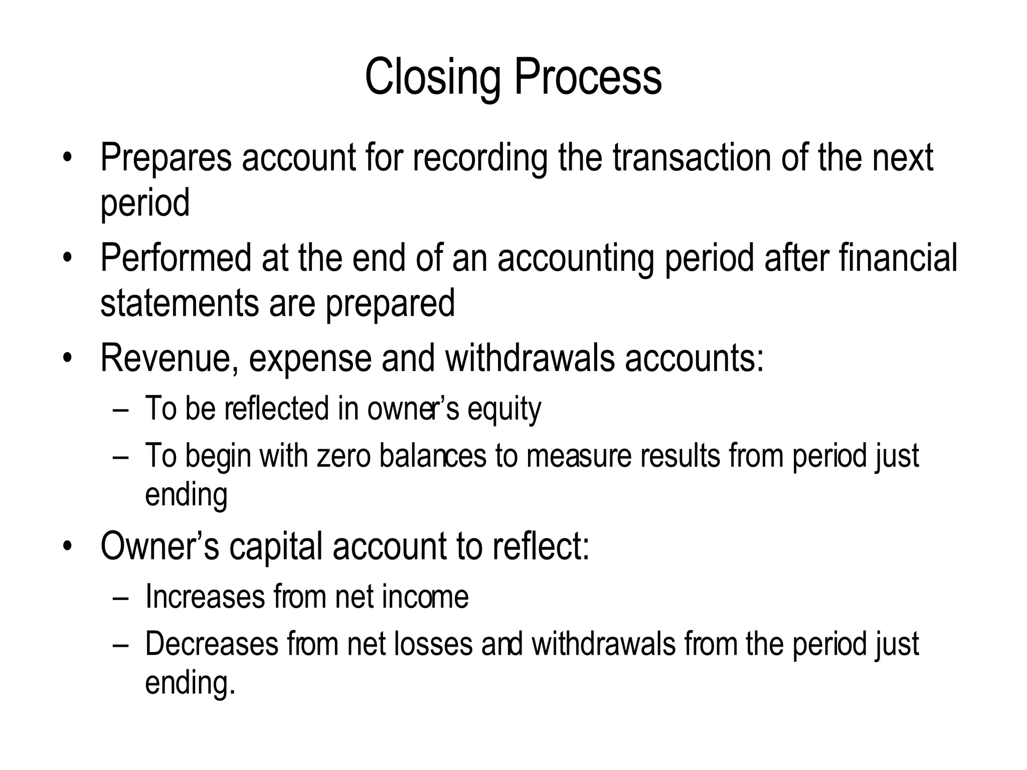 Closing Process | PPT