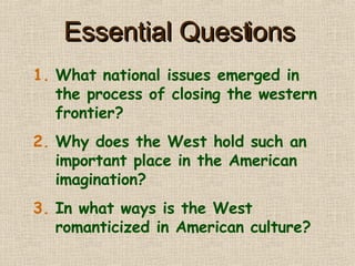 Closing The Western Frontier | PPT