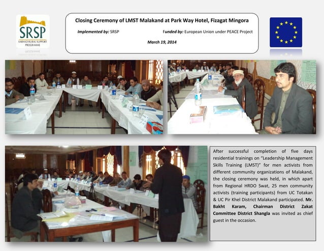 Closing ceremony of Leadership Management Sill Training Malakand. | PPT