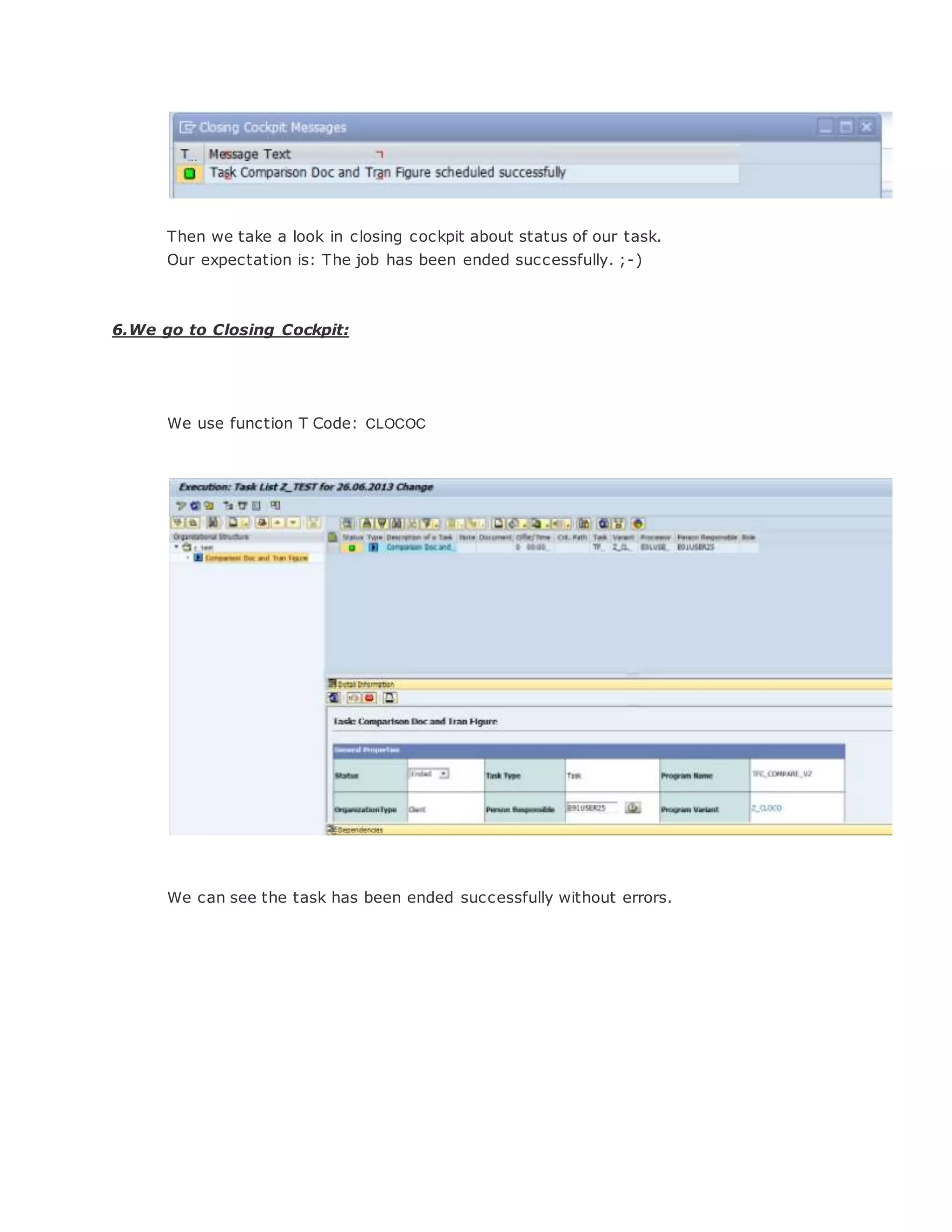 Closing cockpit configuration document | DOCX