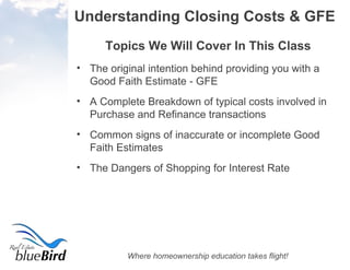 A Guide To Closing Costs & GFE | PPT
