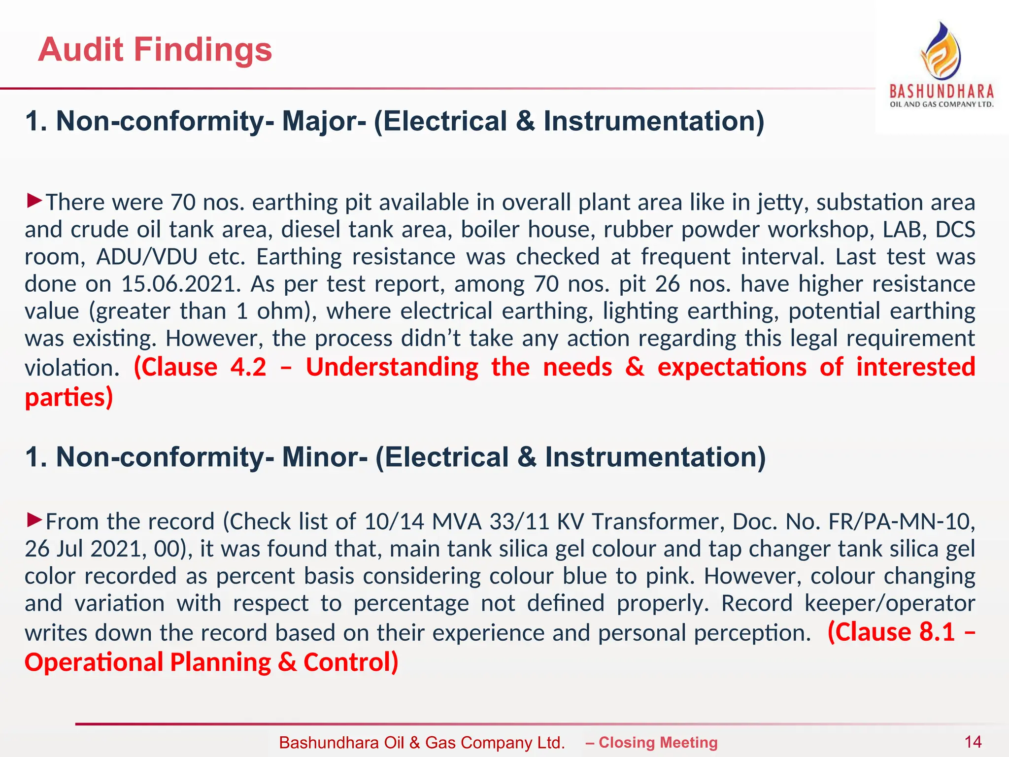 Closing Meeting Presentation at Audit Practice | PPT