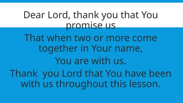 CLOSING PRAYER.pptx classroom setting ppt | PPT