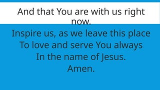 CLOSING PRAYER.pptx classroom setting ppt | PPTX