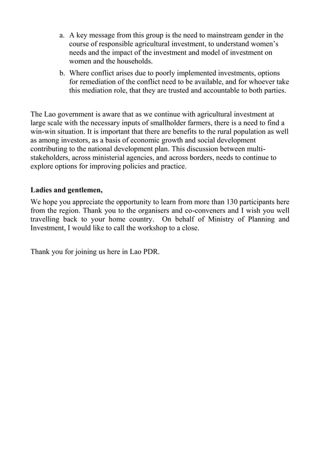 Closing remarks final | PDF Closing remarks final | PDF