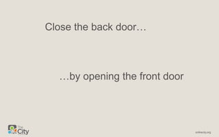 Closing the back door | PDF