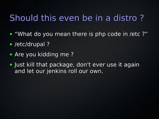 Closing the gap between Distros(devs) and their Users(ops) | PDF ...