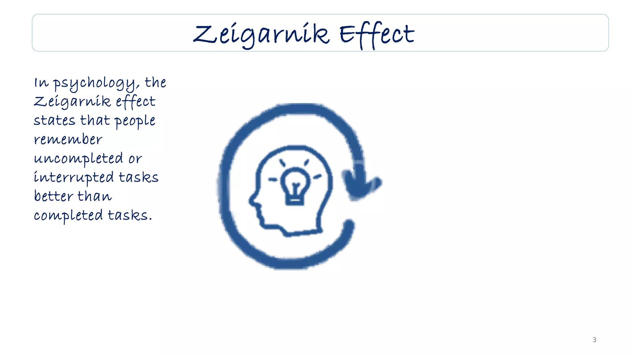 Closing the loop zeigarnik effect | PDF