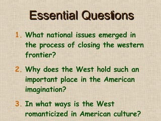 Closing The Western Frontier | PPT