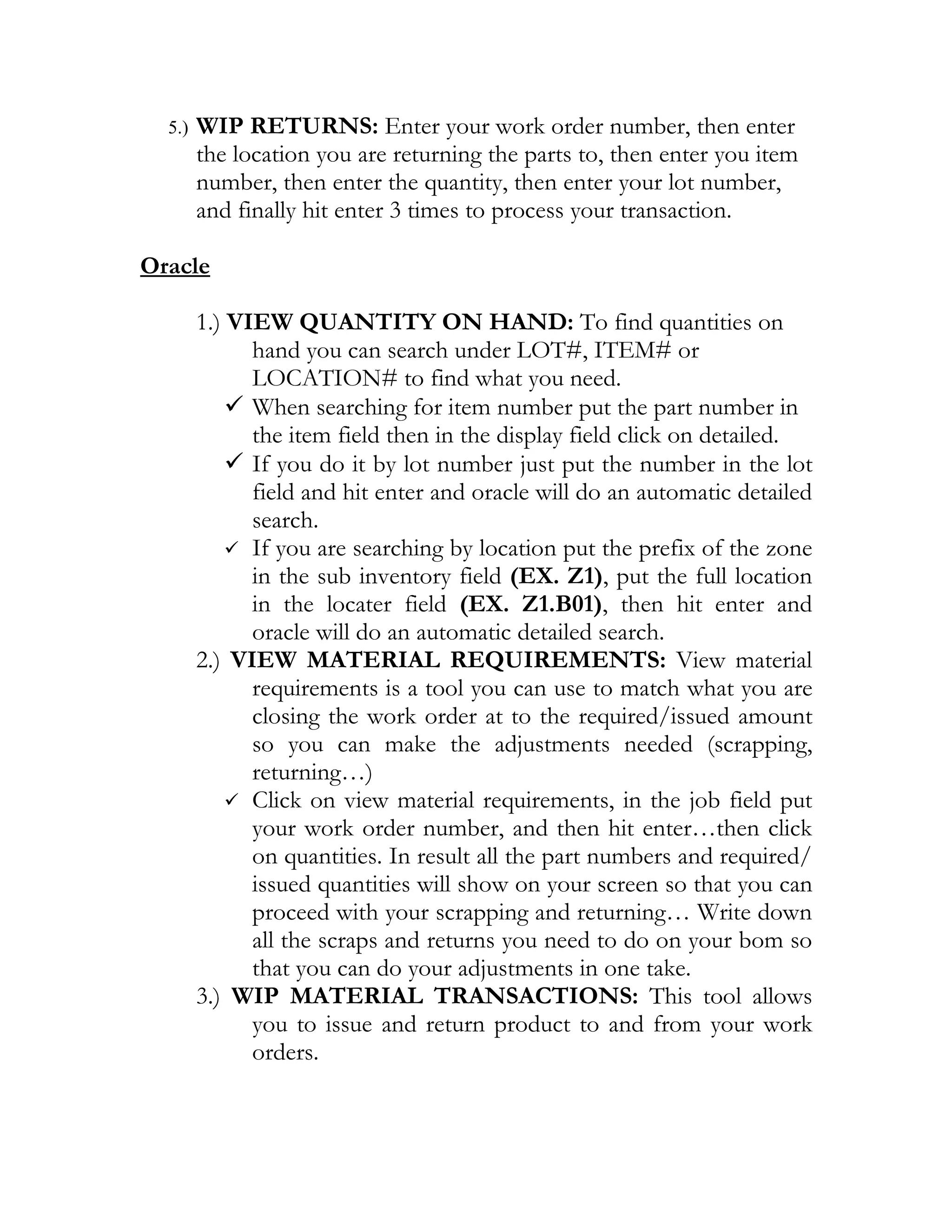 Closing Work Orders | PDF