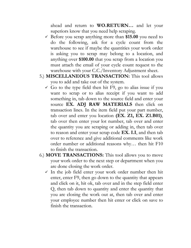 Closing Work Orders | PDF