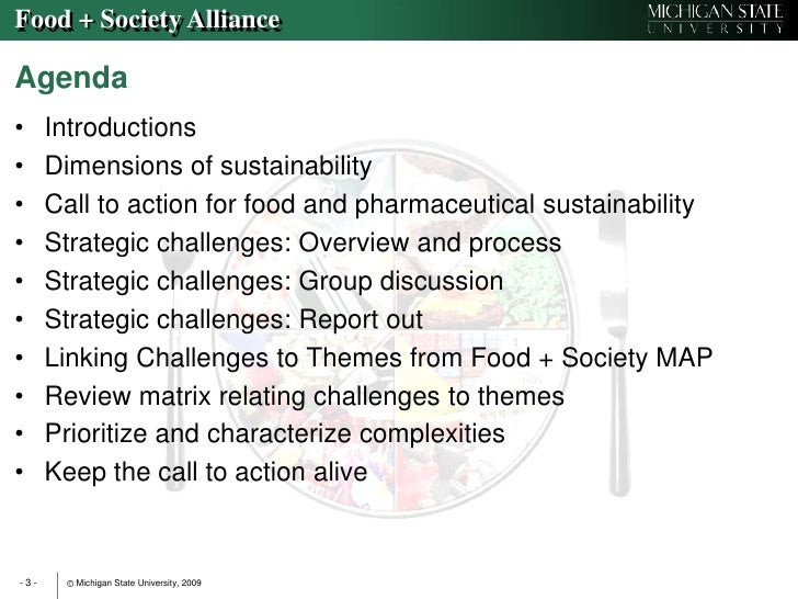 Food Sustainability Call to Action