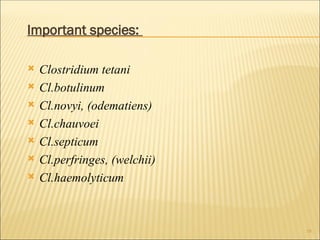 Clostridium notes for veterinary microbiology notes | PPT