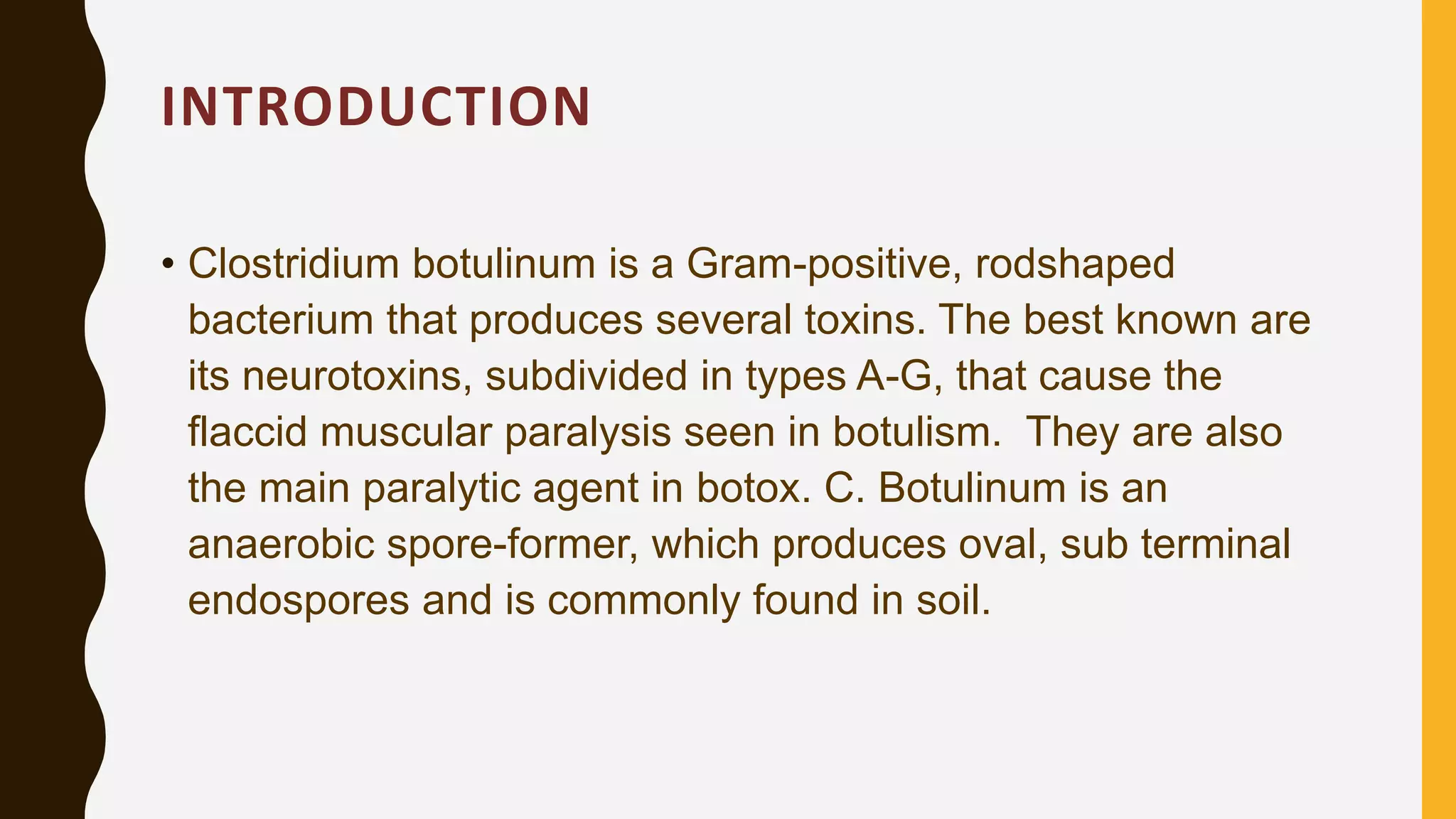 Clostridium botulinum | PPTX
