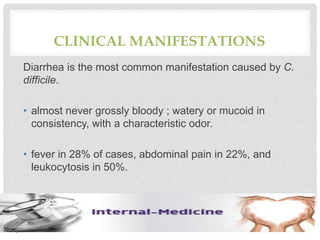 Clostridium difficile | PPTX