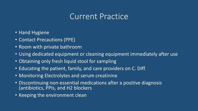 Clostridium difficile powerpoint presentation | PPTX